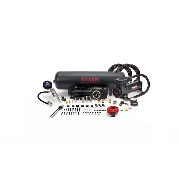 Viair 485C Stealth Black Gen 2 Onboard Air System 12V, 200 PSI Compressor, 25 Gal Tank 20002 | Zoro